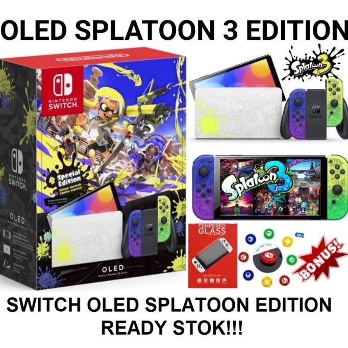 Jual Nintendo Switch Oled Splatoon 3 Edition Oled Console Splatoon ...