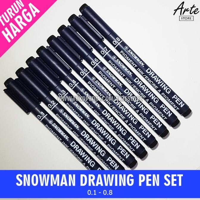 Jual Drawing Pen Set (8 pcs) | Shopee Indonesia