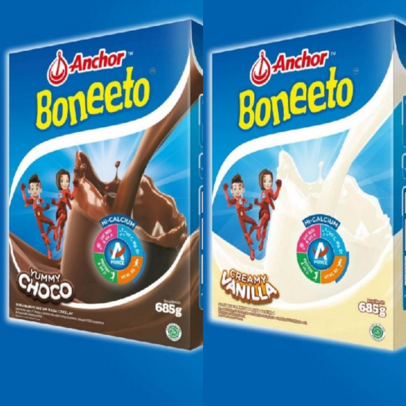 Jual Anchor Boneeto Yummy Choco / Creamy Vanilla 680gr / (2 x 340 gr ...