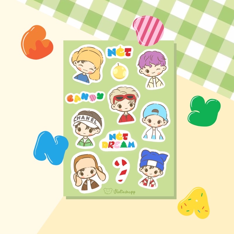 Jual sticker sheet nct dream candy ver chibi readystock | Shopee Indonesia