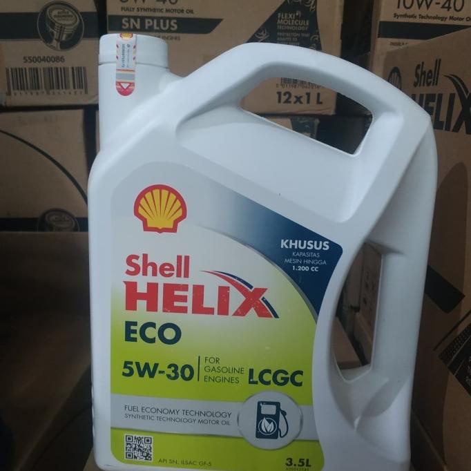 Jual Produk Unggulan] Oli Shell Helix ECO LCGC Galon 3,5lt Sae 5w-30 ...
