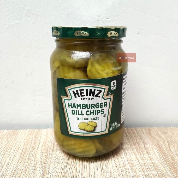 Jual Heinz Hamburger Dill Chips 473ml - Pickled Acar Timun Burger ...