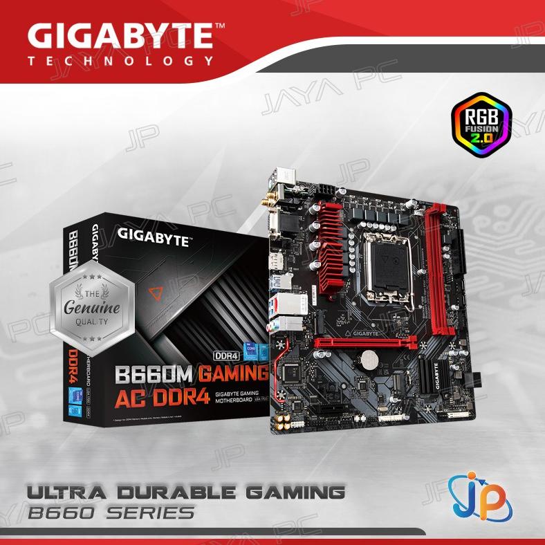 Jual Motherboard Gigabyte B660M Gaming Ac Ddr4 (Lga1700, B660, Ddr4, Usb3.2, Sata3) | Shopee ...
