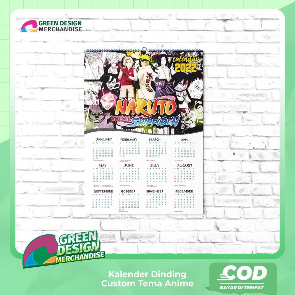 Jual Kalender 2022 CUSTOM Anime - Kalender Dinding Custom Anime ...