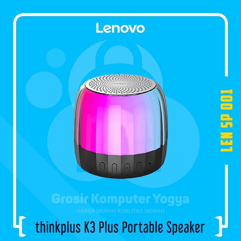 Jual Lenovo thinkplus K3 Plus Bluetooth 5.2 RGB Lamp Portable Speaker | Shopee Indonesia