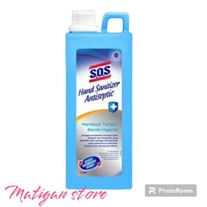 Jual S.O.S Hand Sanitizer Botol Refill Isi Ulang 500ml x 2pcs - Cairan ...