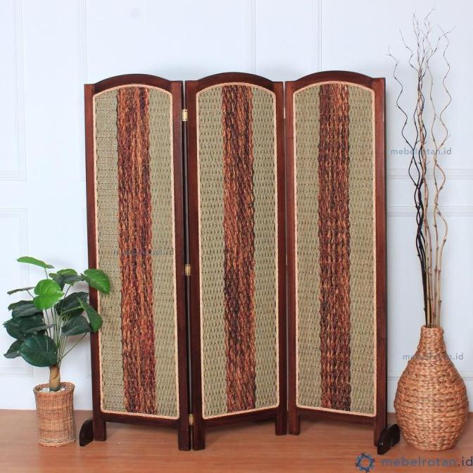 Jual Penyekat Partisi Ruangan Kayu Oval 2D | Pembatas Sketsel Kayu ...