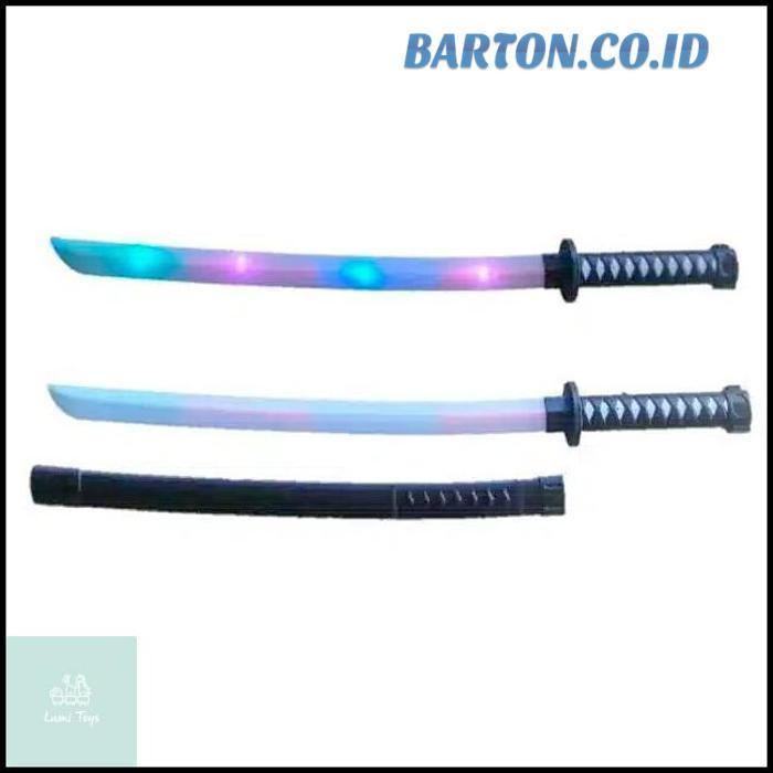 Jual MAINAN PEDANG PLASTIK LED SAMURAI LAMPU COSPLAY BERSUARA KATANA ...