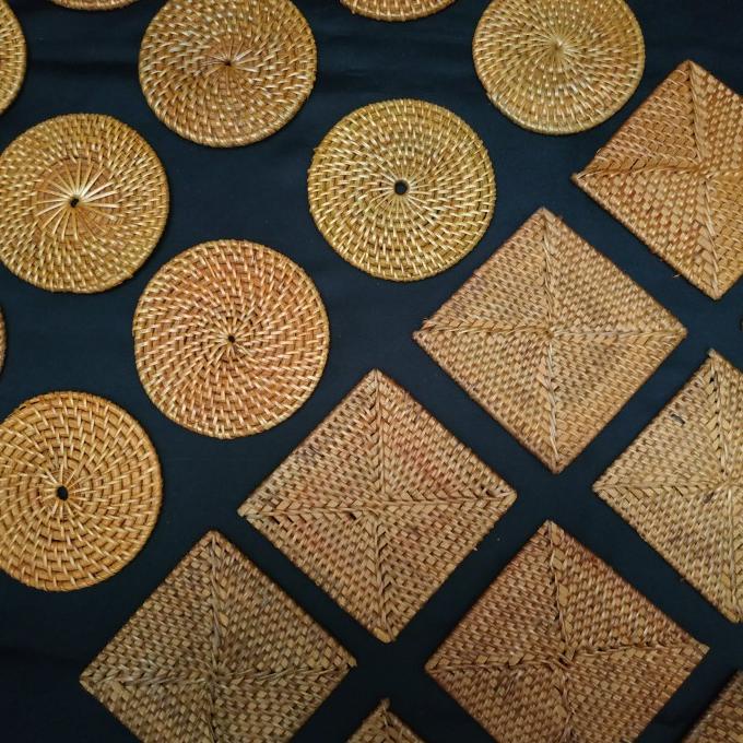 Jual .........] Coaster / Anyaman Rotan / Tatakan Gelas / Glass Coaster ...
