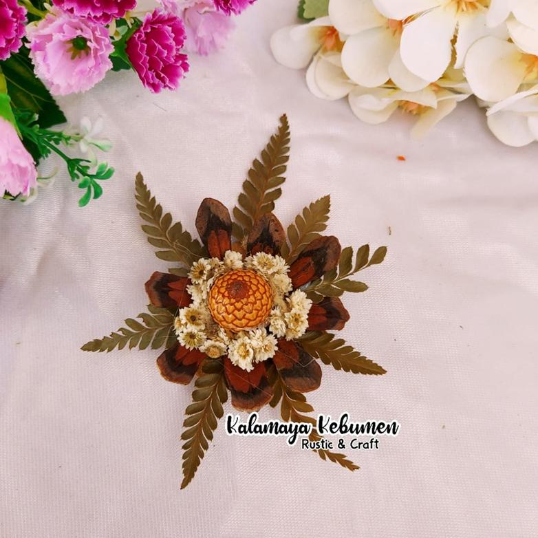 Jual Charm Rose Pine Rangkaian Bunga Kebutuhan Mahar Bunga Kering ...