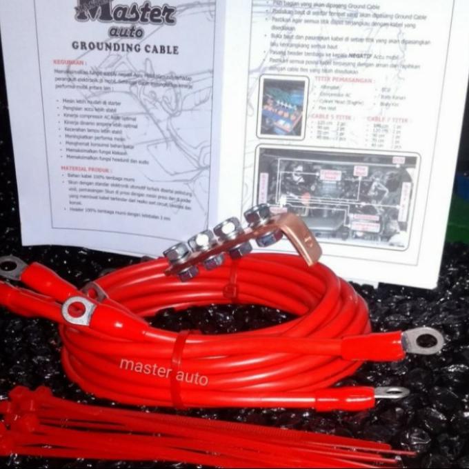 Jual Grounding Cable Master Auto 10Mm 4Titik Header 4Lubang | Shopee ...