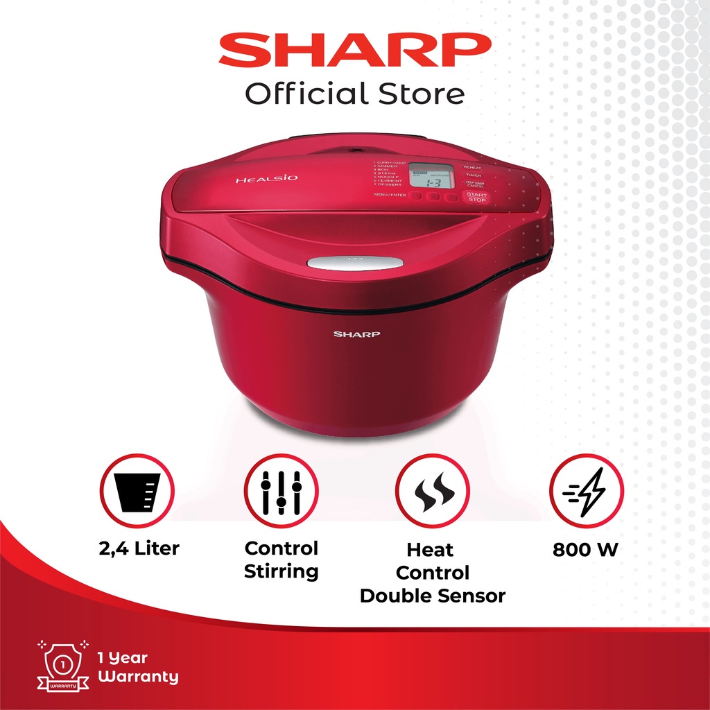 Jual Sharp Rice Cooker KN-H24INA Healsio Automatic Cookeware | Shopee Indonesia