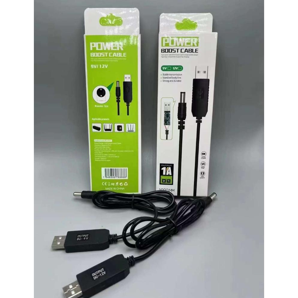 Jual KABEL DATA WIFI MODEM 5V TO 12V KABEL USB POWERBANK TO 12V MODEM ...