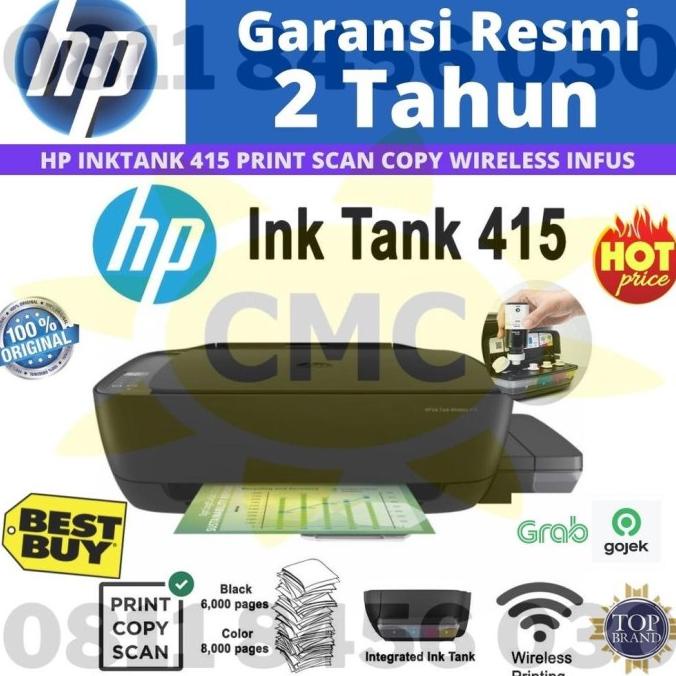 Jual Hp Ink Tank Wireless 415 All In One Printer Herinarta | Shopee ...