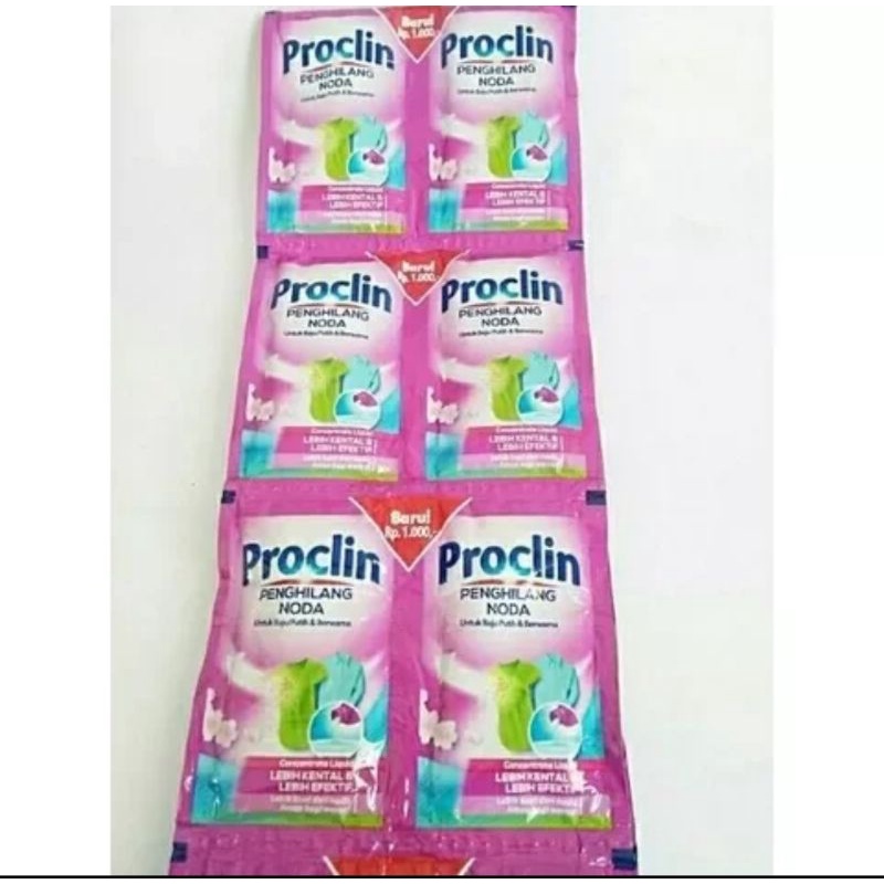 Jual Proclin Pink Penghilang Noda Plus 1 Lembar isi 24 Sachet | Shopee ...
