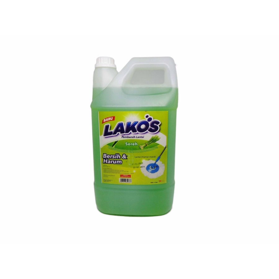Jual Lakos Floor Cleaner Sereh Jerigen 4L | Shopee Indonesia