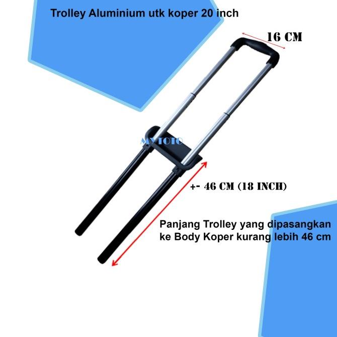Jual Spare Part Trolley Koper ALuminium 20 inch | Shopee Indonesia
