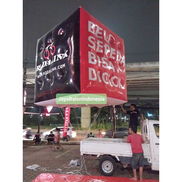 Jual Sewa Balon Udara Kotak 3x3x3m Jabodetabek Beli Balon Udara Reklame ...