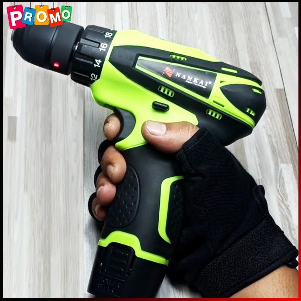 Jual BOR CORDLESS TERMURAH Mesin Bor Cordles Batre 12V NANKAI Cordless ...