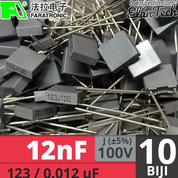 Jual Kapasitor MKM 12nF / 123 / 100V J 10 pcs Capacitor Pack Elan73c ...