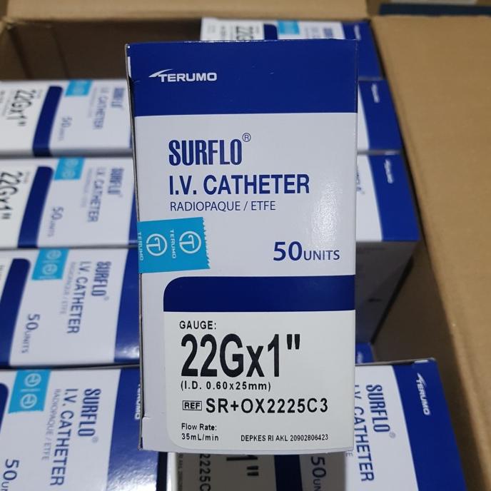 Jual IV Catheter 22 Terumo / Surflo 22 Terumo / Surflo IV Catheter ...