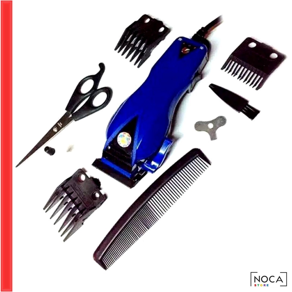 Jual Alat Potong Rambut Mesin Cukur Rambut Listrik Set Gunting Sisir cukur elektrik Happy King ...