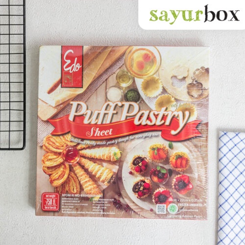 Jual Edo Puff Pastry Sheet Puff Pastry Sheet 750 gram Sayurbox | Shopee ...