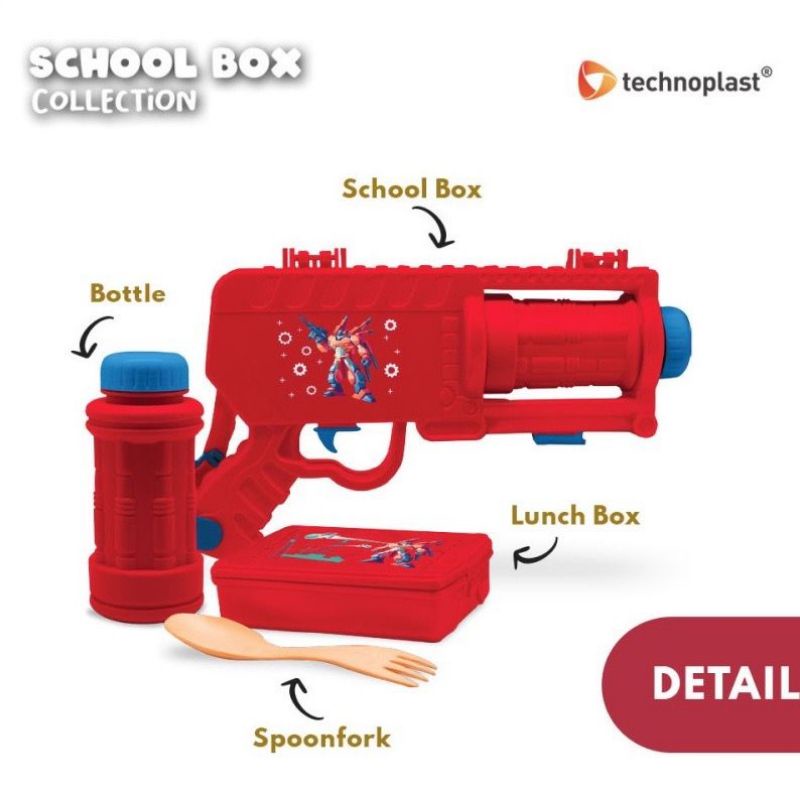 Jual TECHNOPLAST ROBOT HEROS SCHOOL LUNCH BOX SET | Shopee Indonesia