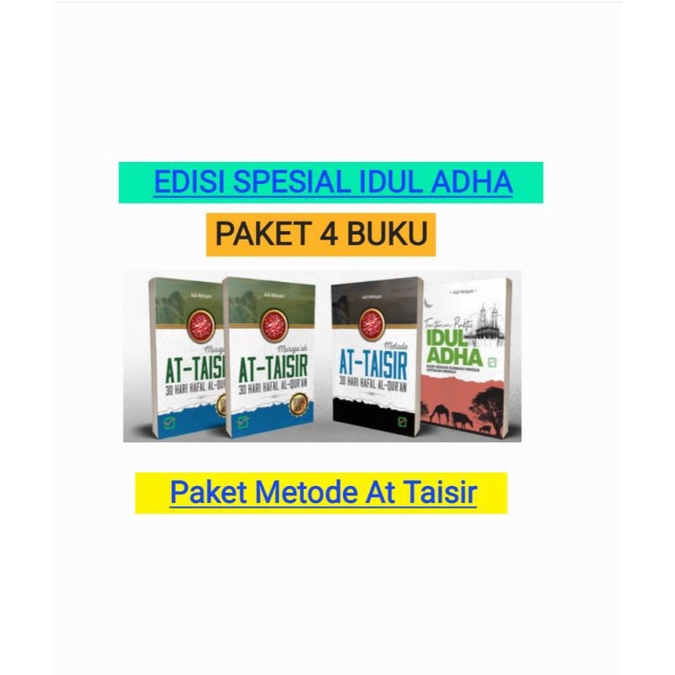 Jual Paket Metode At Taisir Ust Adi Hidayat - Buku Metode attaisir ...