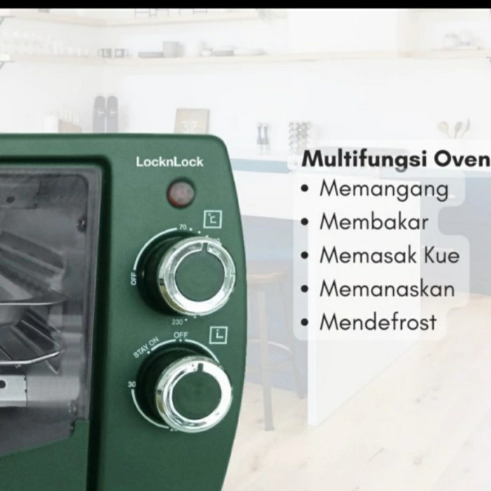 Jual Locknlock Lock N Lock Electric Oven Green Color | Shopee Indonesia