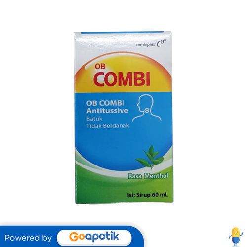 Jual OB COMBI ANTITUSSIVE SYRUP RASA MENTHOL 60 ML | Shopee Indonesia