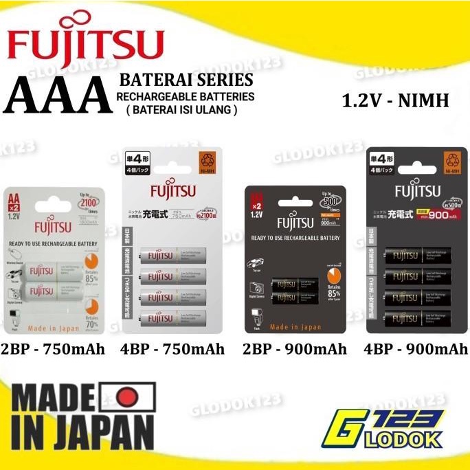 Jual Baterai FUJITSU Batre AAA A3 Cas Rechargeable Made In Japan ...