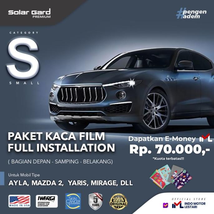 Jual Kaca Film Full Set Solar Gard Premium Black Phantom Kategori Kecil ...