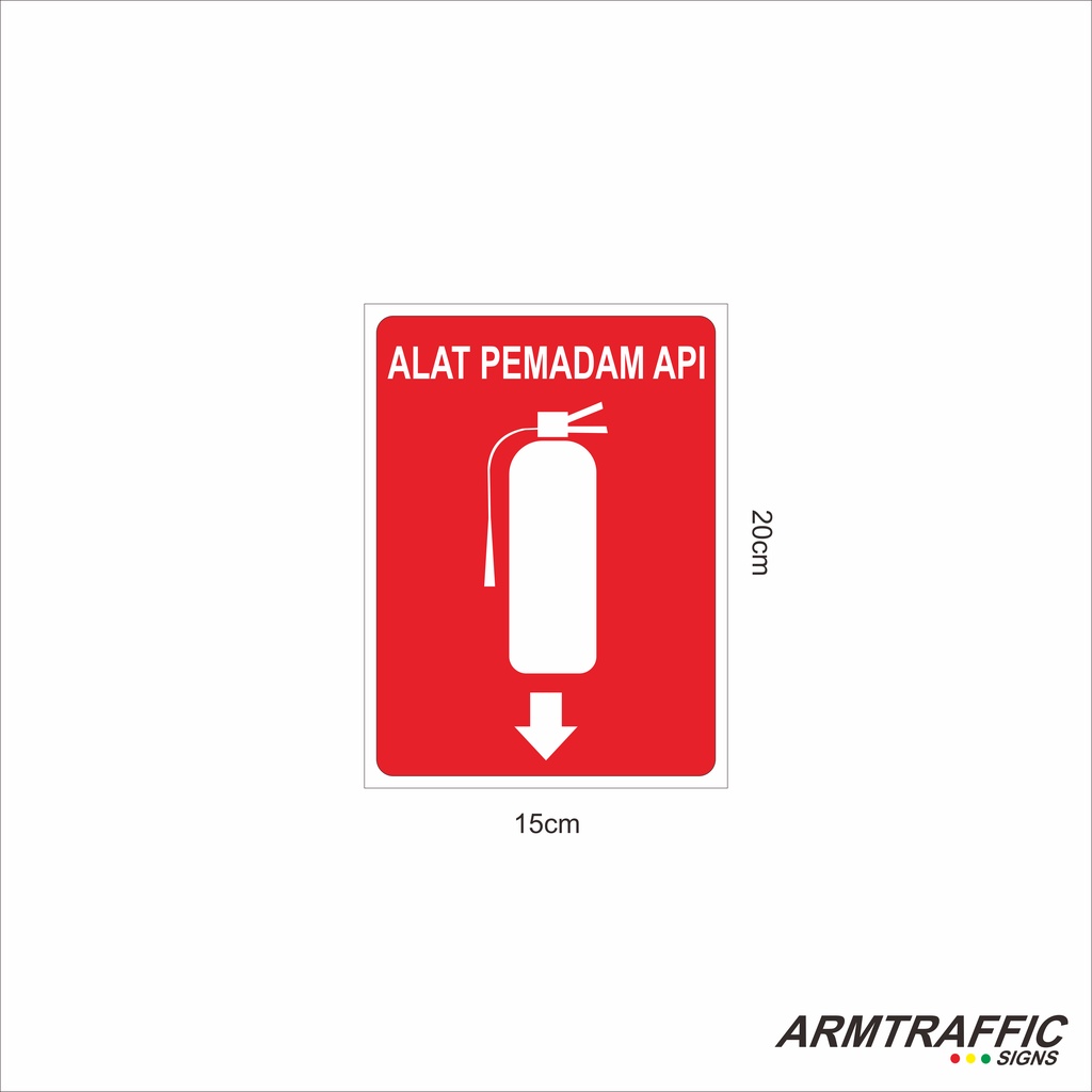 Jual SIGN TANDA RAMBU PEMADAM API 20 X 15 CM | Shopee Indonesia
