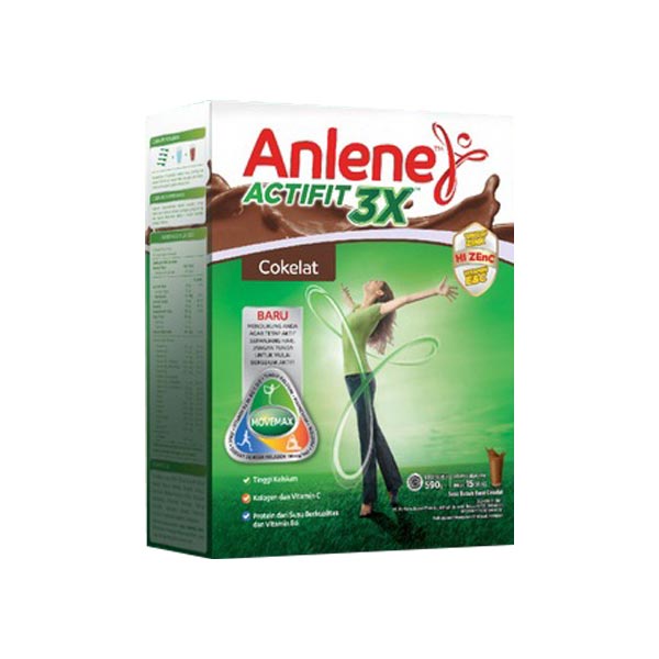Jual ANLENE ACTIFIT 3X COKELAT 590 GR - SUSU | Shopee Indonesia