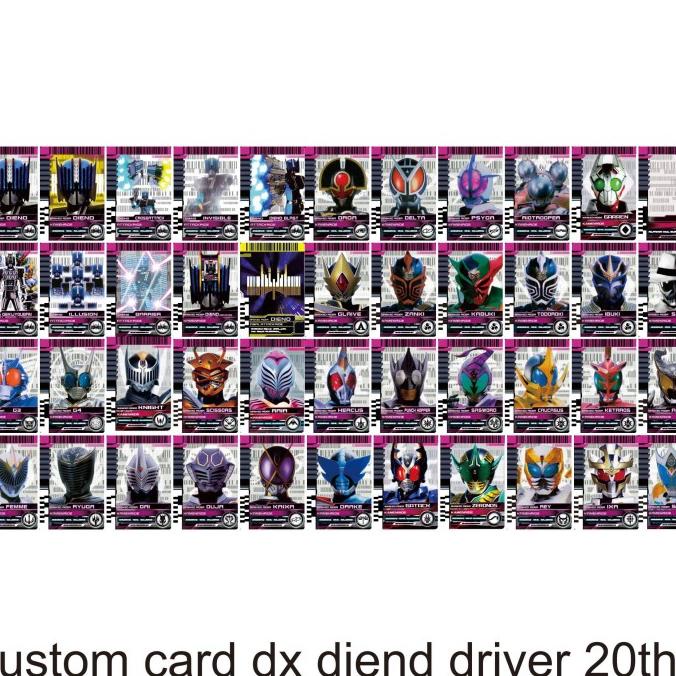 Jual custom card dx diend driver 20th kamen rider decade | Shopee Indonesia
