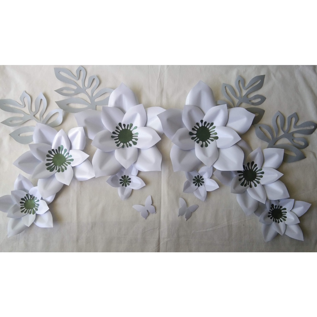 Jual Paper Flower Acara Backdrop Engagement Wedding Wisuda Minimalis ...