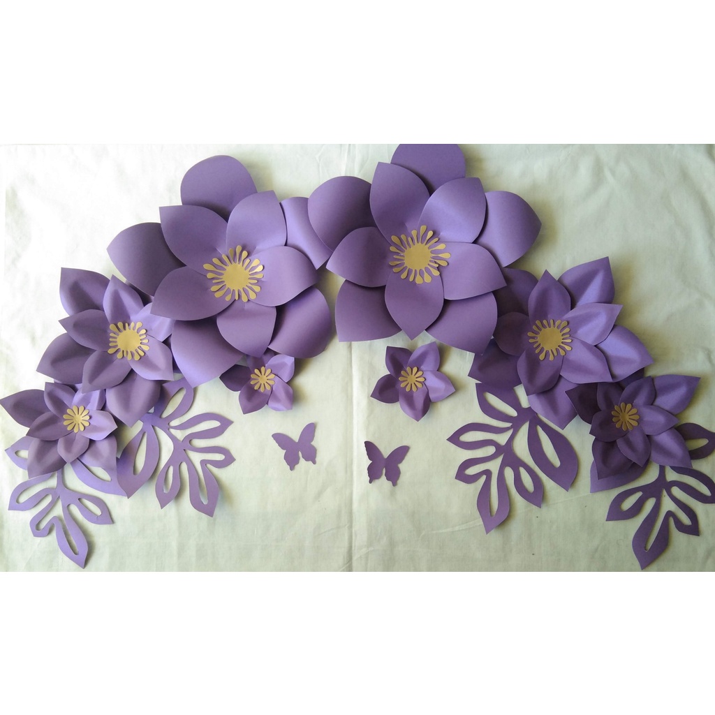 Jual Paper Flower Acara Backdrop Engagement Wedding Wisuda Minimalis ...