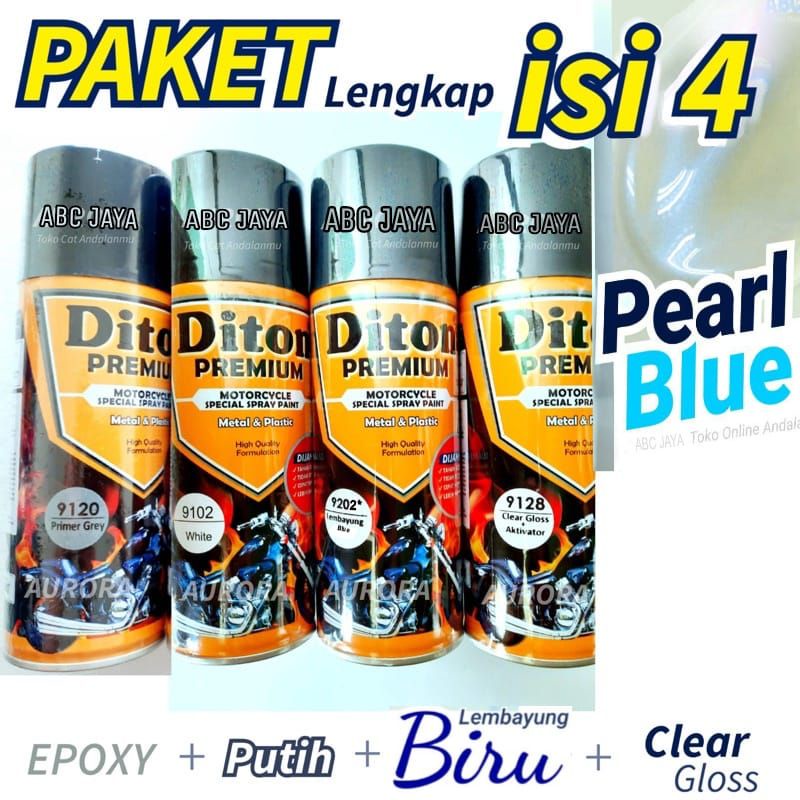 Jual PAKET Cat Pilok Diton Premium 9120 Epoxy Primer Grey + 9102 White ...