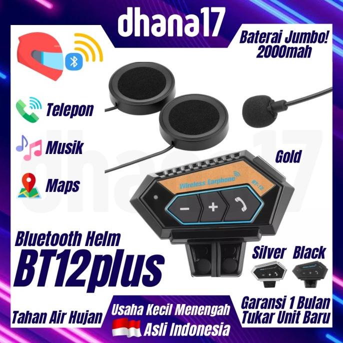 Jual BT12Plus Bluetooth Helm | BT12 Plus | BT12+ | BUKAN INTERCOM ...