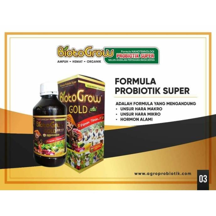 Jual BiotoGrow Gold 1 Liter - Pupuk Hayati Organik Probiotik Cair ...