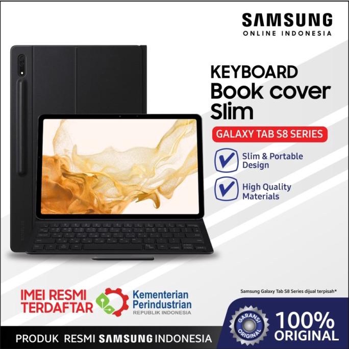 Jual SEIN Original Samsung Galaxy Tab S8 Plus Book Cover Keyboard Slim ...
