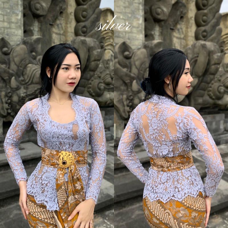 Jual Setelan Kebaya Bali Modern Rok Plisket Batik/Set Kebaya Brokat Rok Strait/Set Kebaya Kutu ...