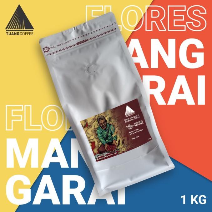 Jual Roasted Bean Premium Robusta Natural Tuang Coffee 1kg | Shopee ...