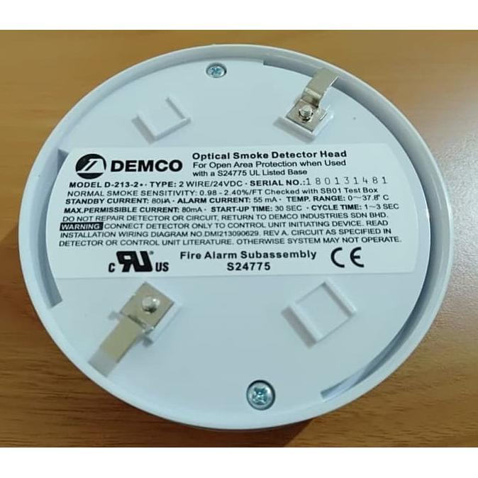Jual Photoelectric Smoke Detector Demco D-213 Conventional Sensor Asap ...