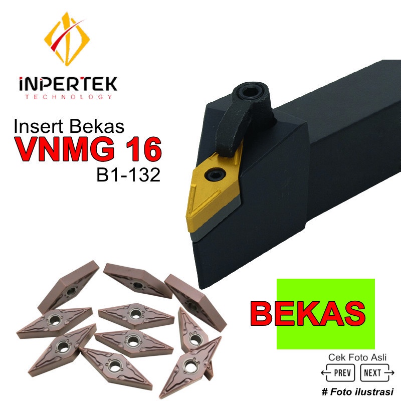 Jual Insert VNMG 1604 Bekas Pahat Bubut VNMG 16 04 Mata VNMG16 Seken Mulus | Shopee Indonesia