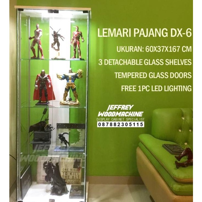 Jual Lemari pajang kaca hot toys lego piring gelas koleksi murah dx-6 dx6 | Shopee Indonesia