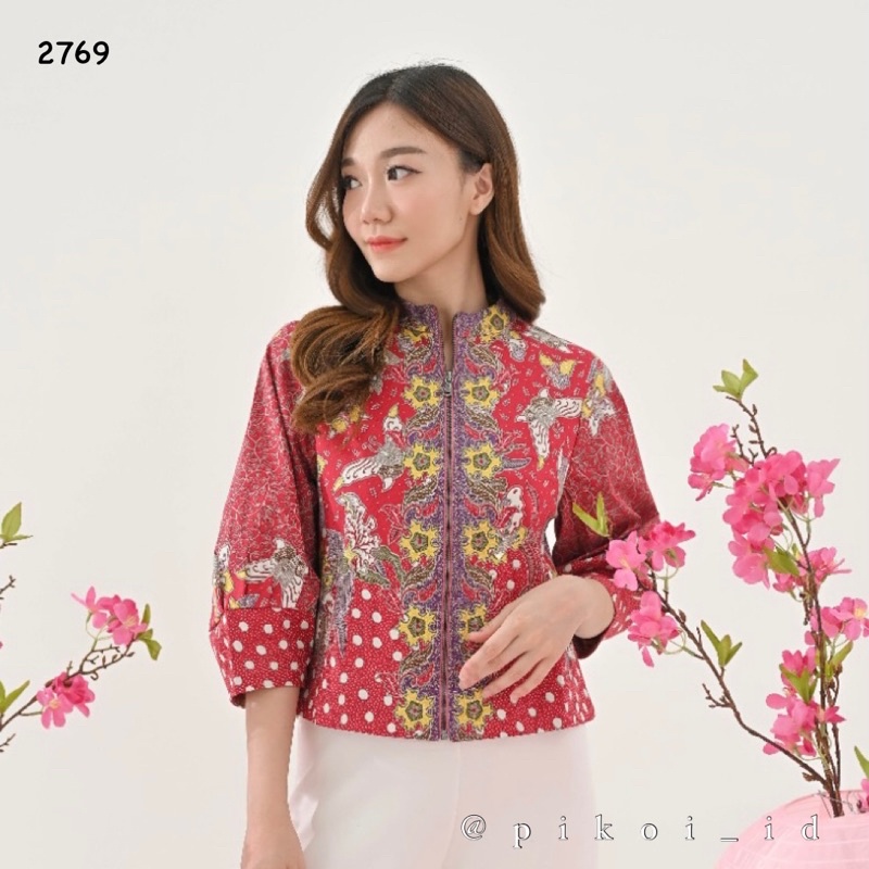 Jual Bomber jaket Batik modern cewek murah / batik kantor wanita ...