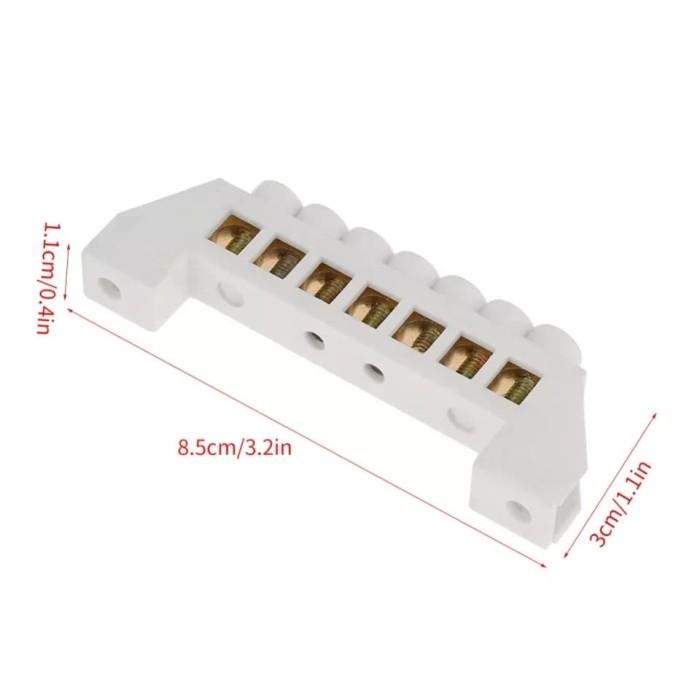 Jual Best Seller Busbar Bush Bar Tembaga Terminal 7 Lubang | Shopee ...