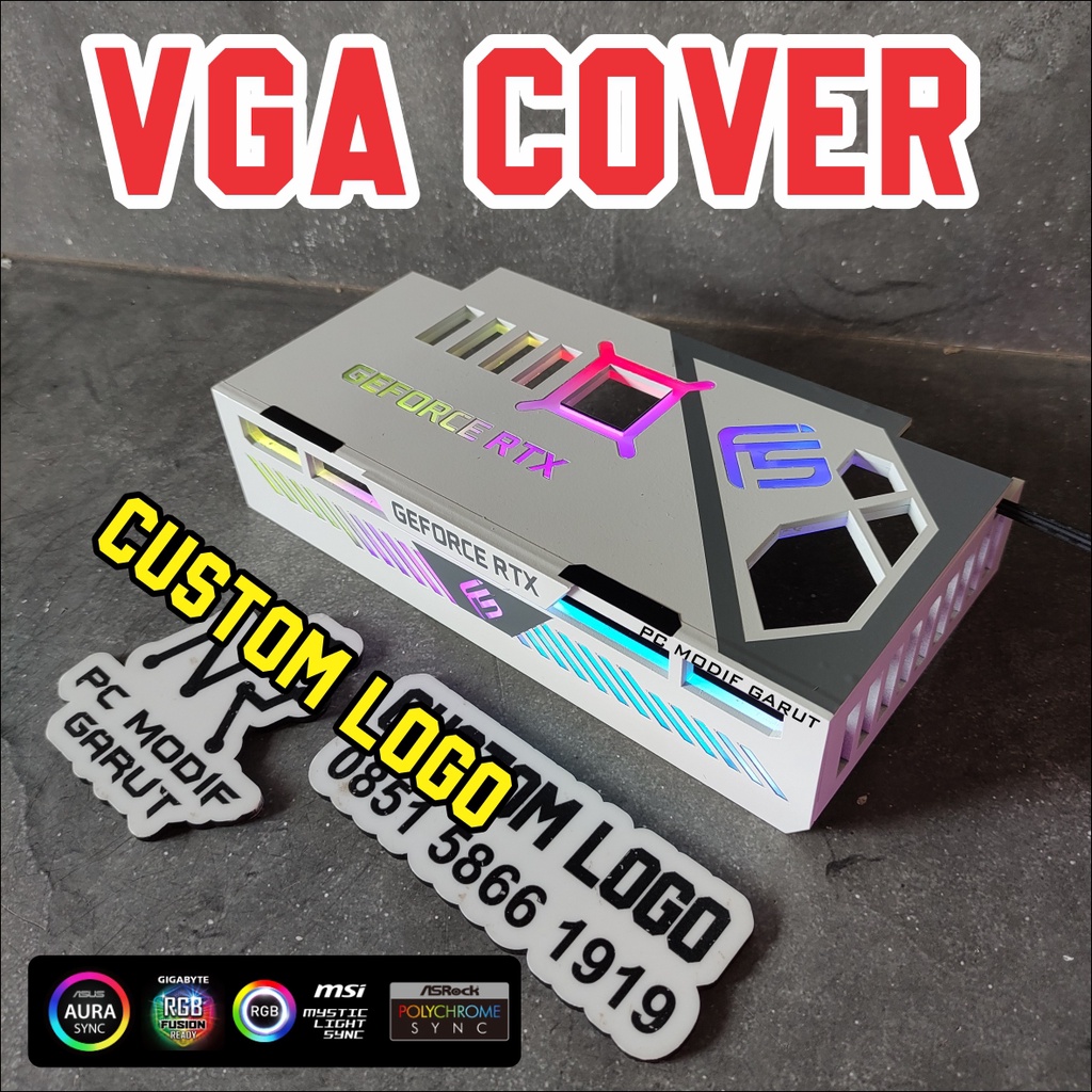 Jual COVER VGA CUSTOM LOGO LED RGB | Shopee Indonesia